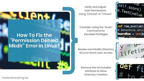 Permission Denied Mkdir Unlocking The Mystery For Solutions Position Is Everything