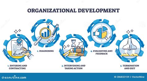Organizational Development Plan Blank Brochure Layout Design Vertical
