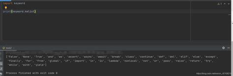 Python学习1：算数运算符and查询关键字and注释快捷键and其他如何查看python的关键字python的算术运算符 Csdn博客