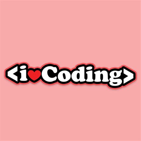 I Love Coding Sticker Fantastick