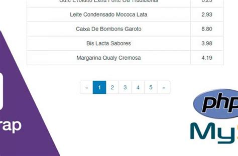 paginação de resultados com bootstrap php e mysql zero bugs