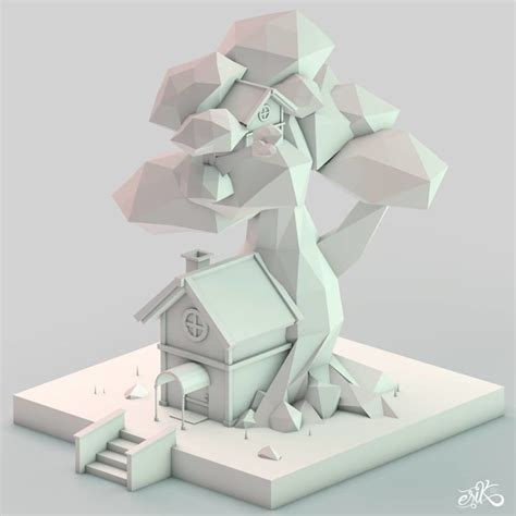 low poly architecture domestika isometric art isometric design how
