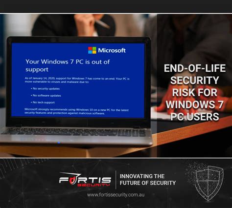 End Of Life Windows 7 Security Risk For Pc Users Fortis Security