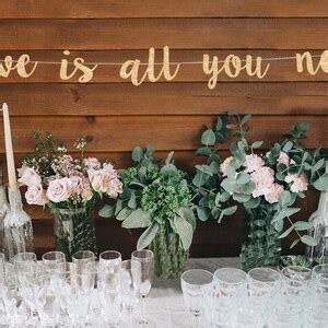 Love Is All You Need Wedding Banner Wedding Decoration Engagement