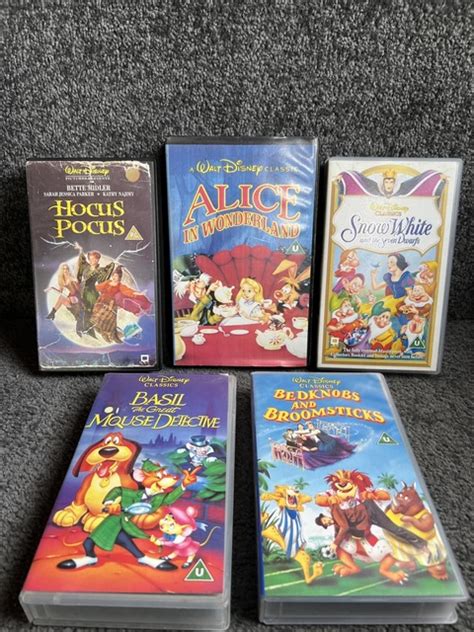 Disney Vhs Bundle Snow White Alice In Wonderland Hocus Pocus Eur 584
