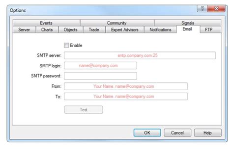 Mql4 Help With Smtp Setup Rforex