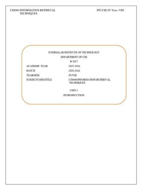 cs8080 irt unit 1 pdf pdf information retrieval search engine