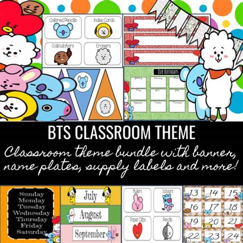 Bts Bt21 Inspired Classroom Decor Theme By The Comprehensive Teacher