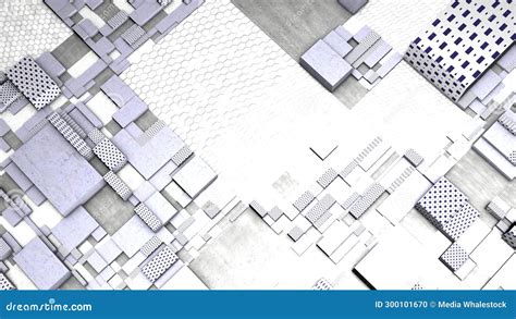 Concept Of 3d Modeling And Architecture Motion Complex Texture With