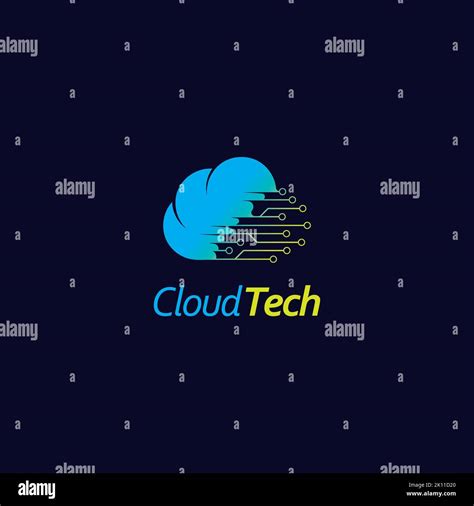 Cloud Logo Design Template Computing And Storage Vector Symbol Best Technologies Icon Stock