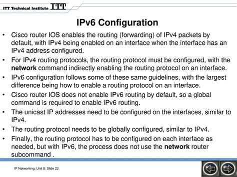 Unit 8 Troubleshooting Routing Protocols And IP Version 6 Chapters 22