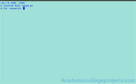 Ns2 Nam Academic College Projects