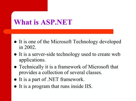 Introduction To Asp Net