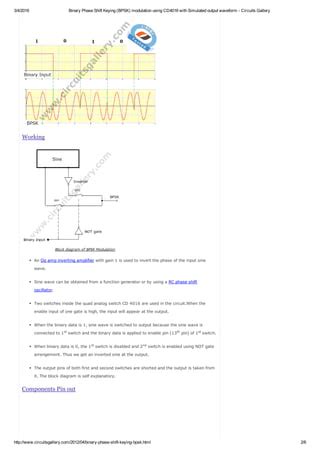Binary Phase Shift Keying Bpsk PDF Digital Audio Computer Software And Applications