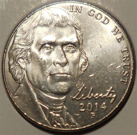 2014 P Jefferson Nickel Tiny Circle Error Discovery Coin For Sale