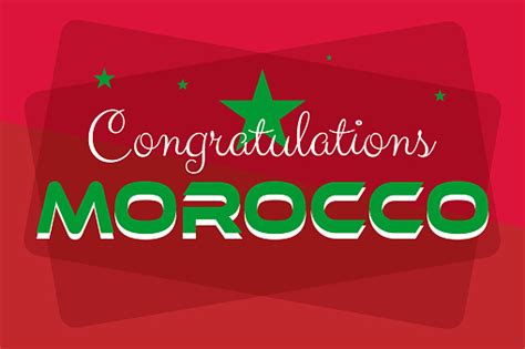 모로코 국기 색상 개념 배경 벡터 디자인으로 모로코를 축하합니다 모로코의 축구 경기 우승자 3차원 형태에 대한 스톡 벡터 아트 및 기타 이미지 Istock