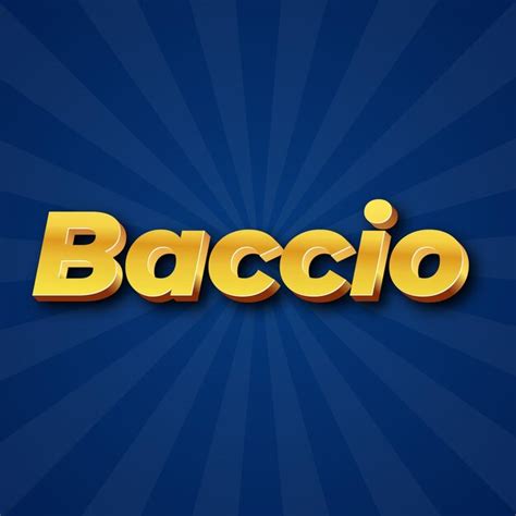 Premium Photo Baccio Text Effect Gold  Attractive Background Card Photo Confetti
