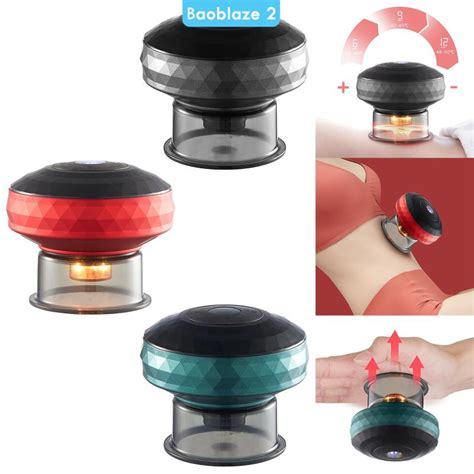 [ Electric Cupping Massager 6 Level Cupper Body Neck Back Home Shopee Philippines