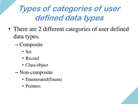 solution user defined data types data representation powerpoint notes