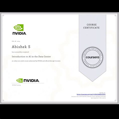 Abishek S On Linkedin Aisuccess Nvidiaeducation Datacentertech Machinelearningjourney