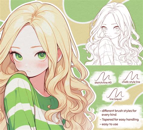 Soft Lineart Procreate Brushes Graphicsbunker