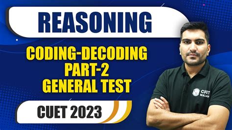 General Test Reasoning Coding Decoding Part 2 Cuet 2023 Youtube