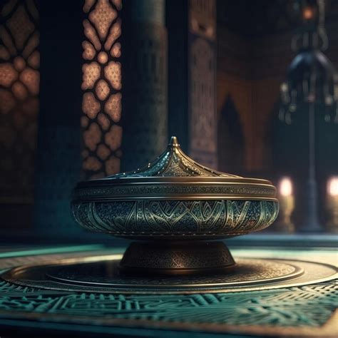 Premium Photo A Table With A Small Object On It That Saysthe Word