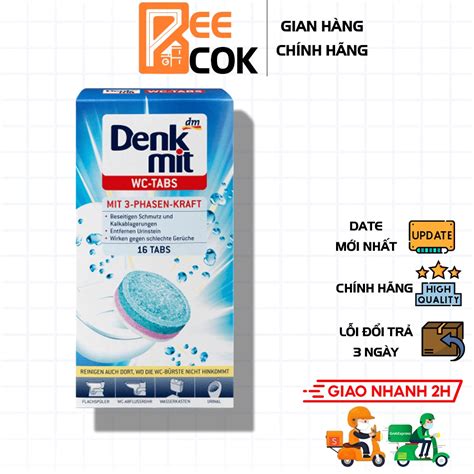 Viên Tẩy Bồn Cầu Denkmit Wc Tabs Có Lẻ Shopee Việt Nam