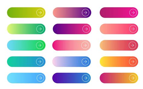 Premium Vector Web Gradient Button Search Read More Next And Continue Submit Buttons Flat