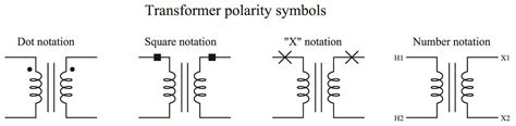 on a transformer schematic dots are used to indicate transfo