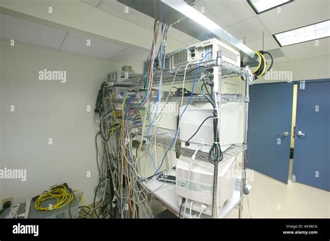 Computer Wires 6 Stock Photo Alamy