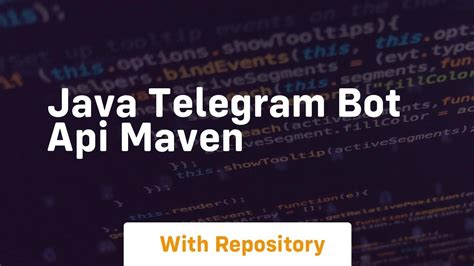 java telegram bot api maven youtube