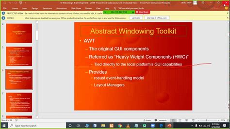 Java Graphical User Interface Lecture One YouTube