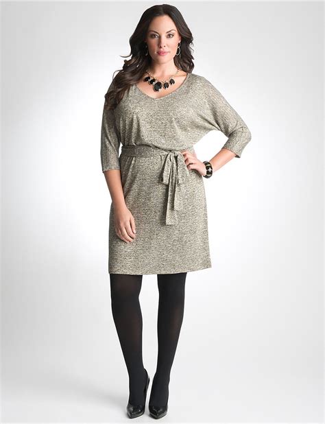 Plus Size Sweater Dress With Leggings