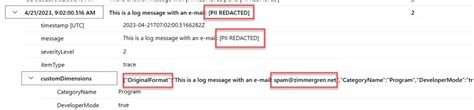 Redacting Sensitive Information With Application Insights In C