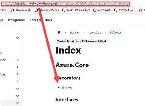 make docs preview link target vnext automatically · issue 1599