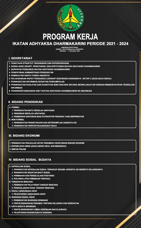 Program Kerja Iad Daerah Jakarta Utara