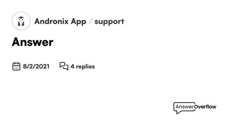 Answer Andronix App