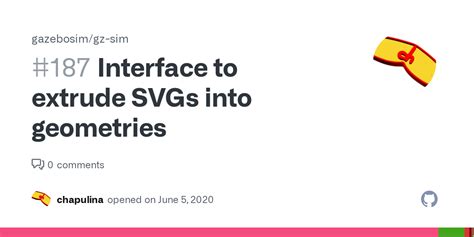interface to extrude svgs into geometries · issue 187 · gazebosim gz