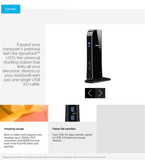 Toshiba Dynadock U Usb Docking Station