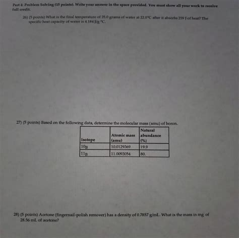 solved part 4 problem solving 15 points write your