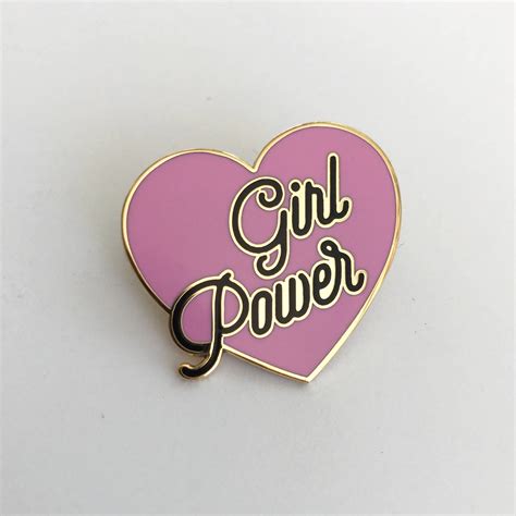 Girl Power Pin Hard Enamel Pin Equality Feminist Pin Etsy