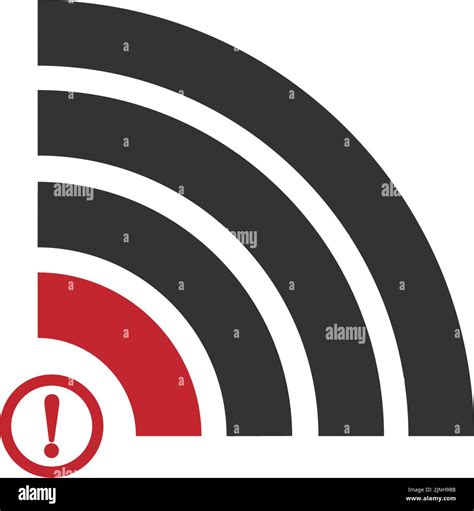 Signal Disconected Signal Cut Off Icon Template Stock Vector Image