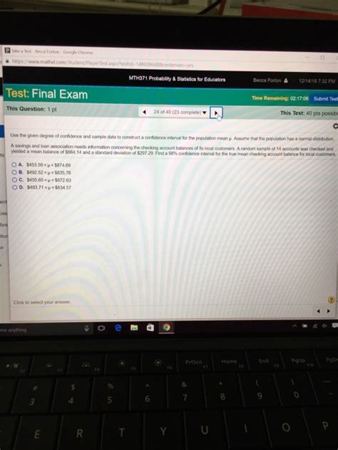 Solved Use The Given Degree Of Confidence And Sample Data