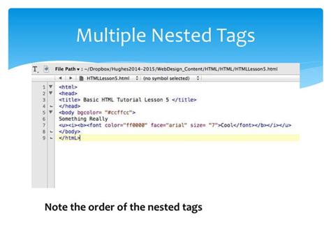 Html Tutoriallesson5 Ppt