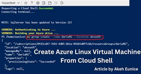 Learn Azure Cloudshell For Vms Eunice Akeh Posted On The Topic Linkedin