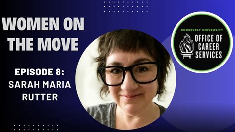 Women On The Move Episode 8 Sarah Maria Rutter Youtube
