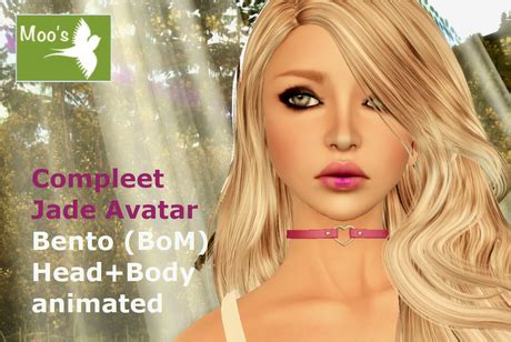 Second Life Marketplace 2024 Jade Complete Bento Bom Avatar Startpromo