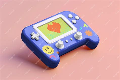 Handheld Gaming Console Mockup Psd Premium Ai Generated Psd