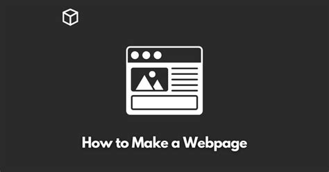 How To Make A Webpage Programming Cube